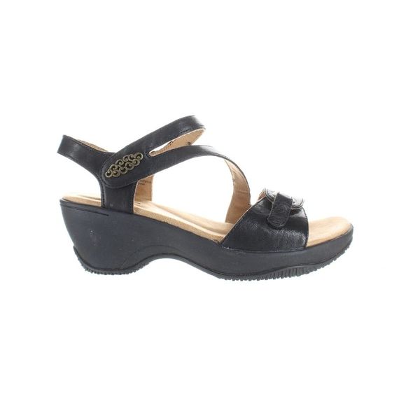 Halsa Footwear | Shoes | Halsa Footwear Womens Cindy Black Ankle Strap ...